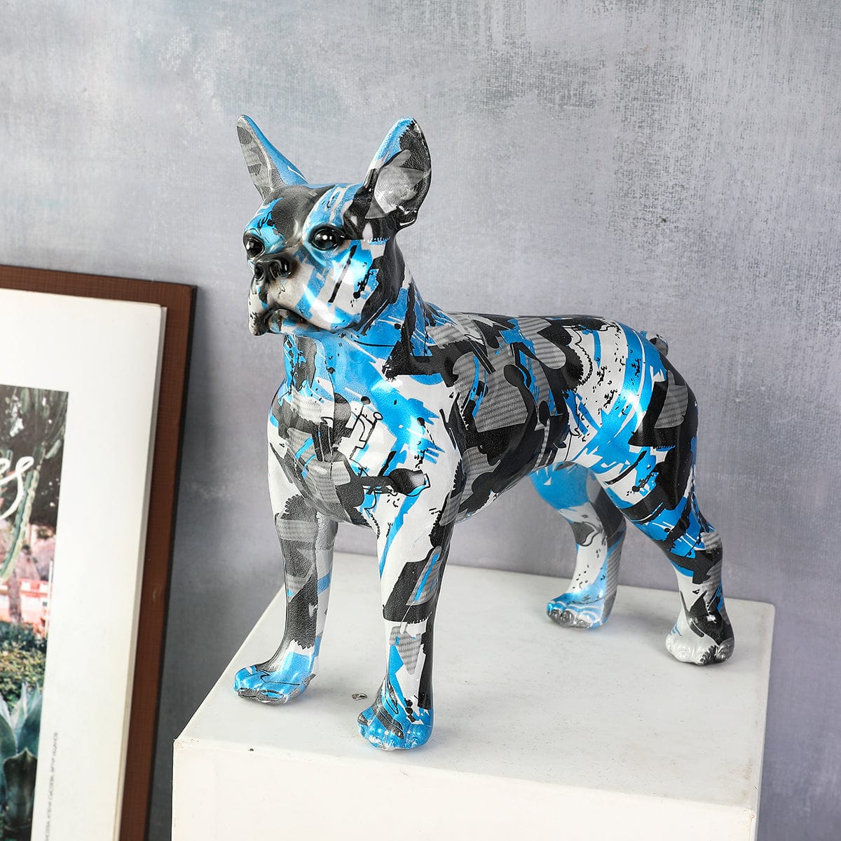 Graffiti Boston Terrier Statue – SPEEDY KOALA