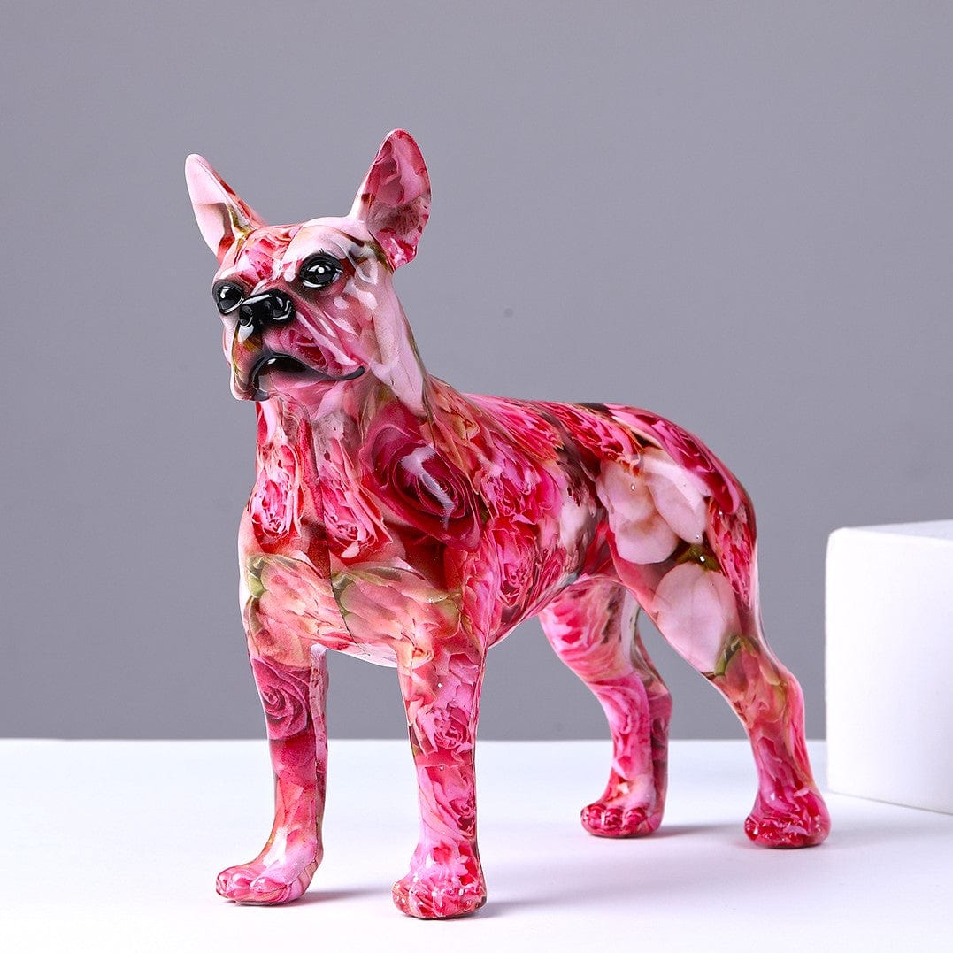 Graffiti Boston Terrier Statue – SPEEDY KOALA